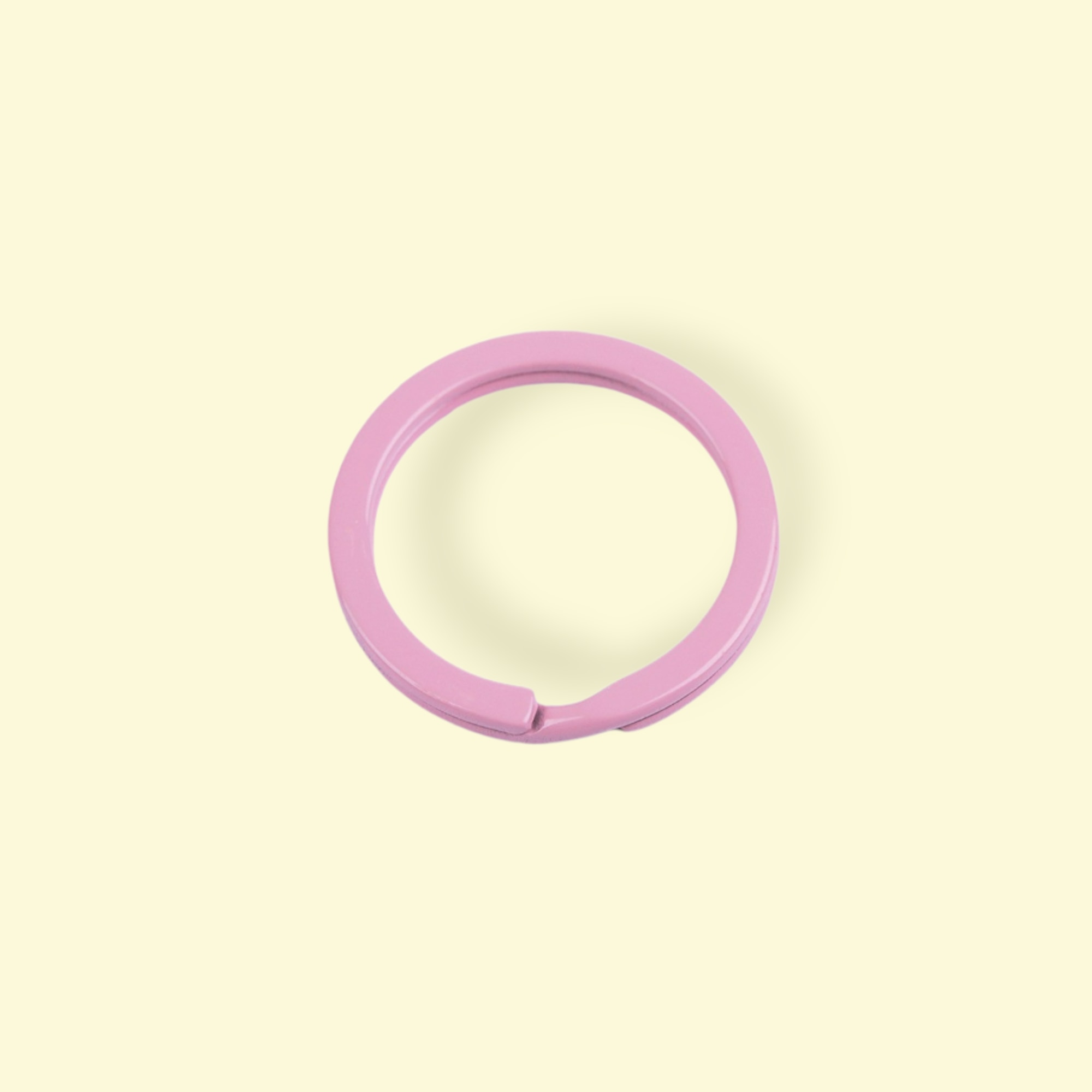 Inel metalic lacuit pentru chei, diametru 30 mm, Roz deschis - eMAG.ro