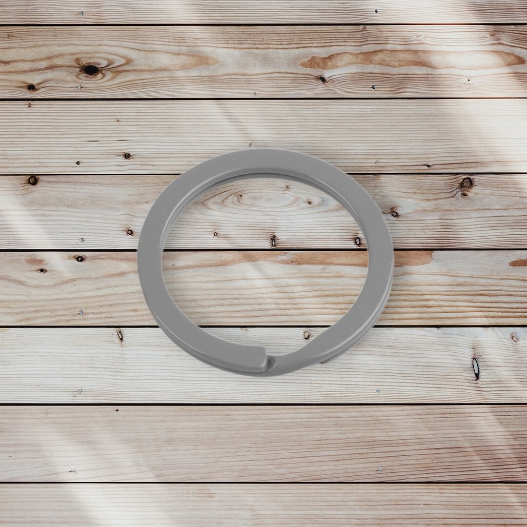 Inel metalic lacuit pentru chei, diametru 30 mm, Gri - eMAG.ro