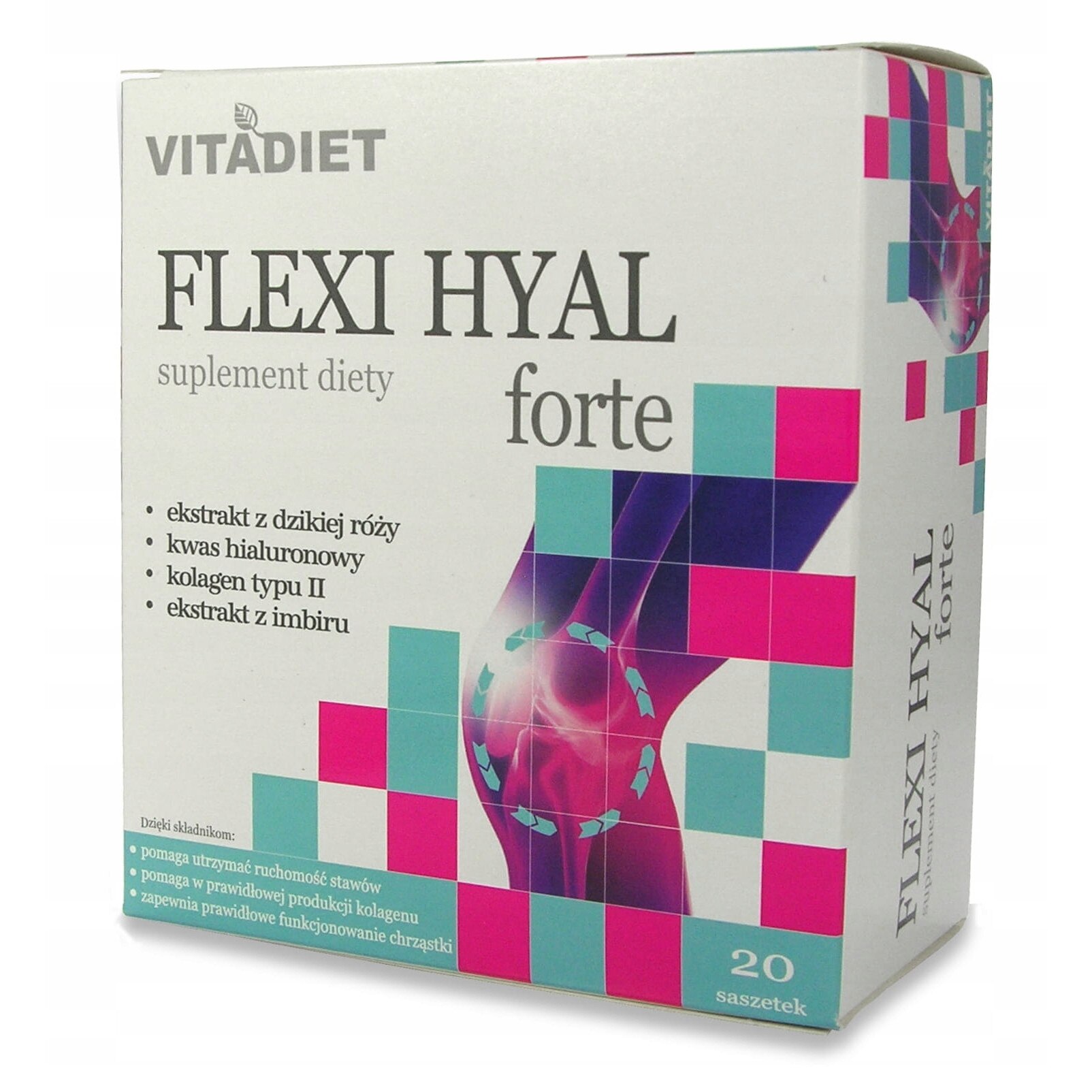 Supliment alimentar, VitaDiet Flexi Hyal Forte, 20x15ml - eMAG.ro