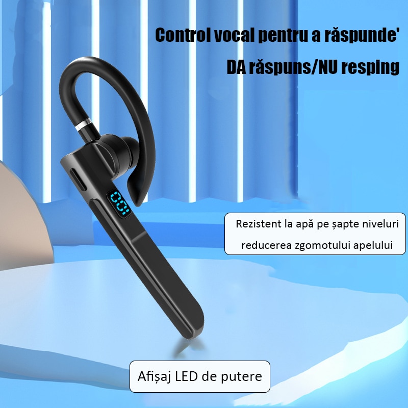 Casca fara fir, X6, Bluetooth 5.3, Microfon incorporat, rezistent la ...