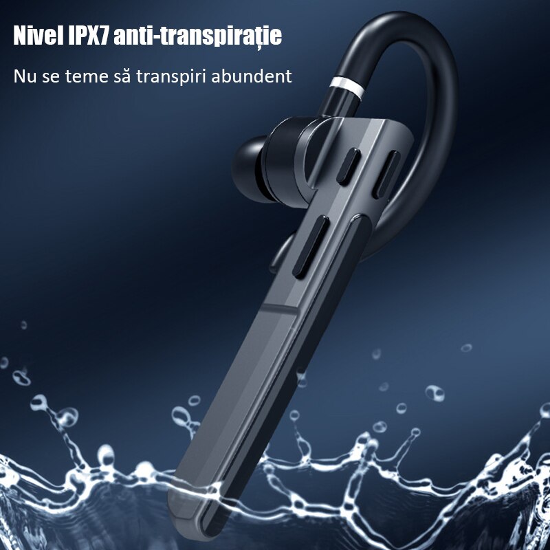 Casca fara fir, X6, Bluetooth 5.3, Microfon incorporat, rezistent la ...