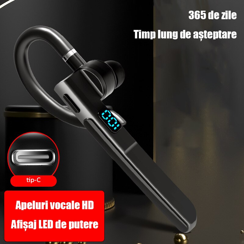 Casca fara fir, X6, Bluetooth 5.3, Microfon incorporat, rezistent la ...