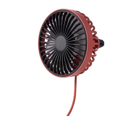 Ventilator USB pentru masina, Plastic, 5W, Rosu - eMAG.ro
