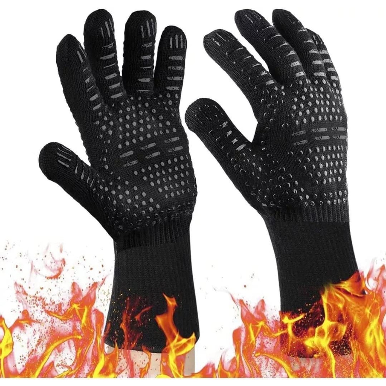 Set 2 Manusi termorezistente pentru gratar si bucatarie, Darklove ...