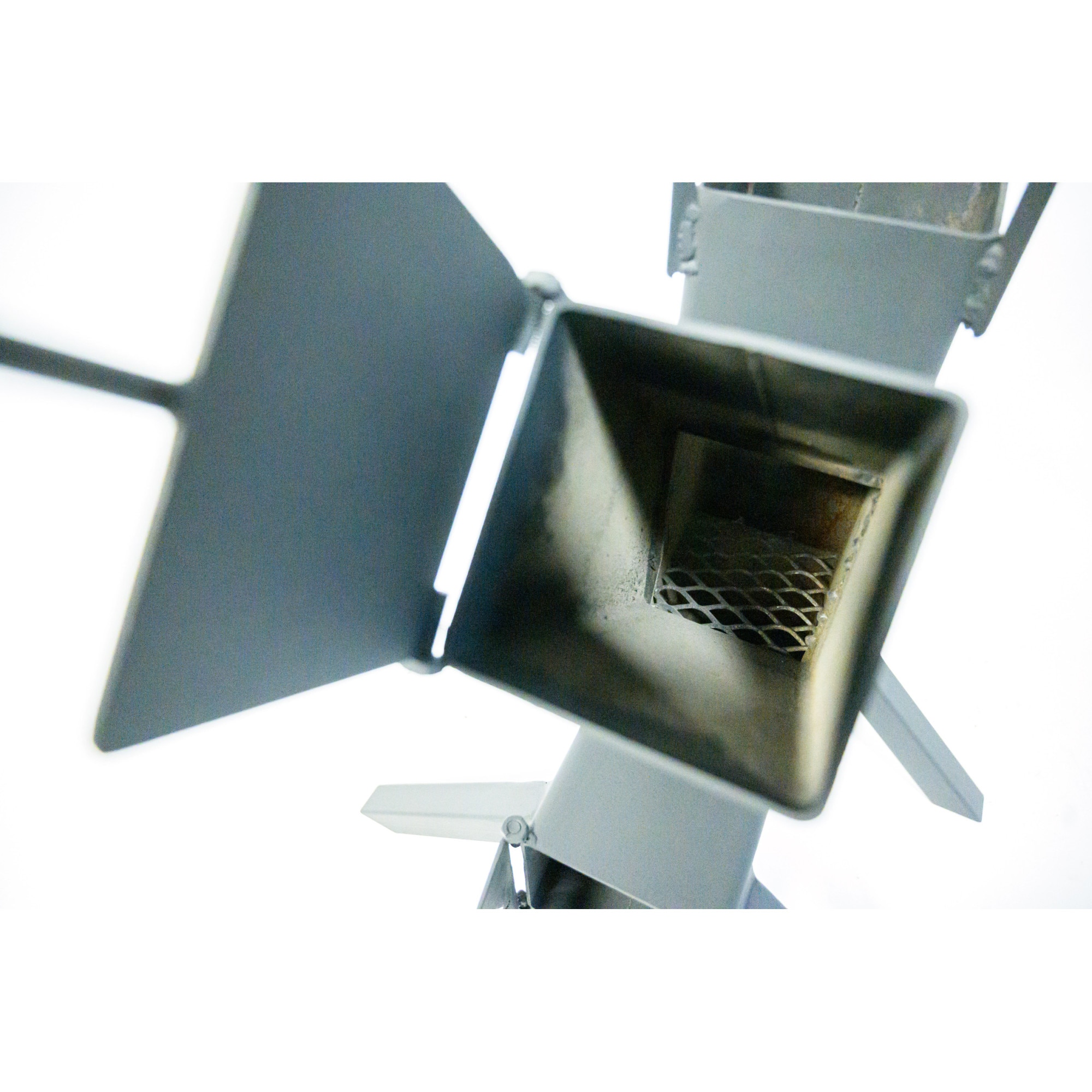 Soba tip racheta pentru camping, 120x120x3mm, dimensiuni 310/120/560 mm ...