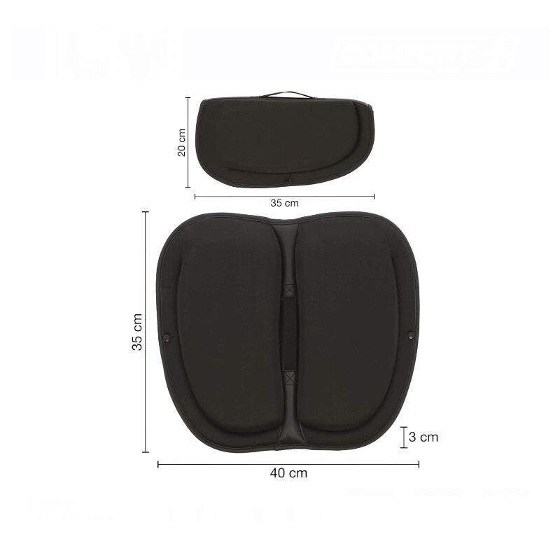 Perna scaun cu spuma memorie, 40x35cm, pliabila, Comfort+, RK19052 Car+ ...