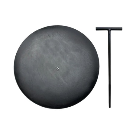 Disc din otel pentru gatit din tabla de 4 mm, cu picioare si maner, 50 ...