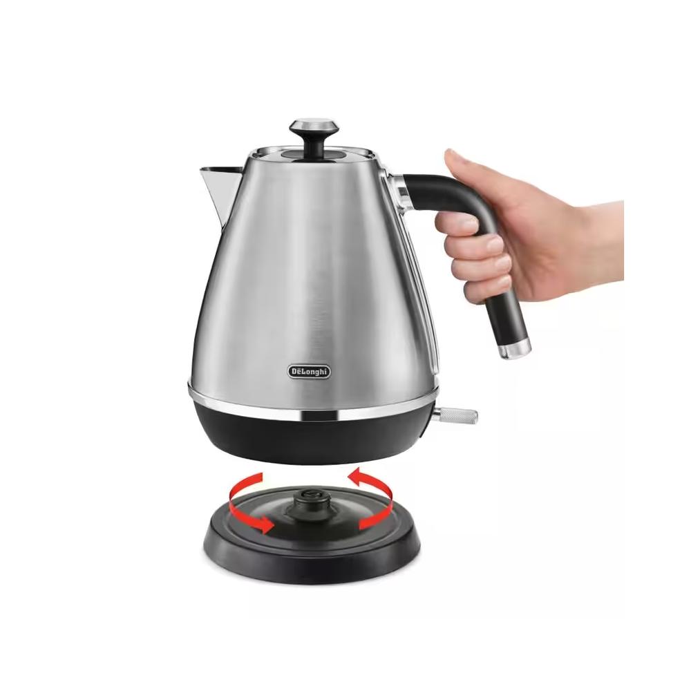 Fierbator, DeLonghi, Inox, 1.7l, 2000W, Argintiu - eMAG.ro