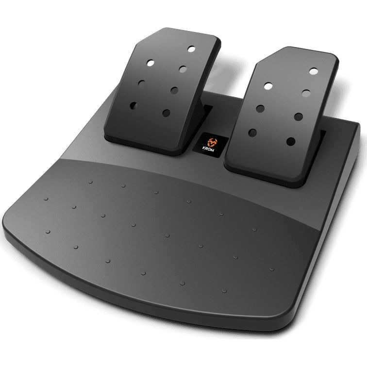 Volan gaming cu pedale Krom, Negru - eMAG.ro