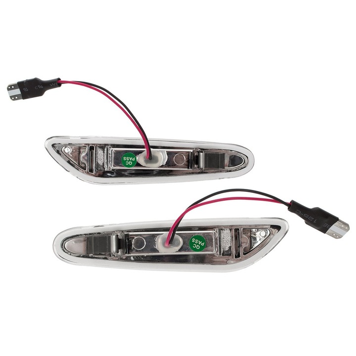 Set 2 indicatoare laterale led dinamic BMW 3 E46, Modecar, Transparent ...