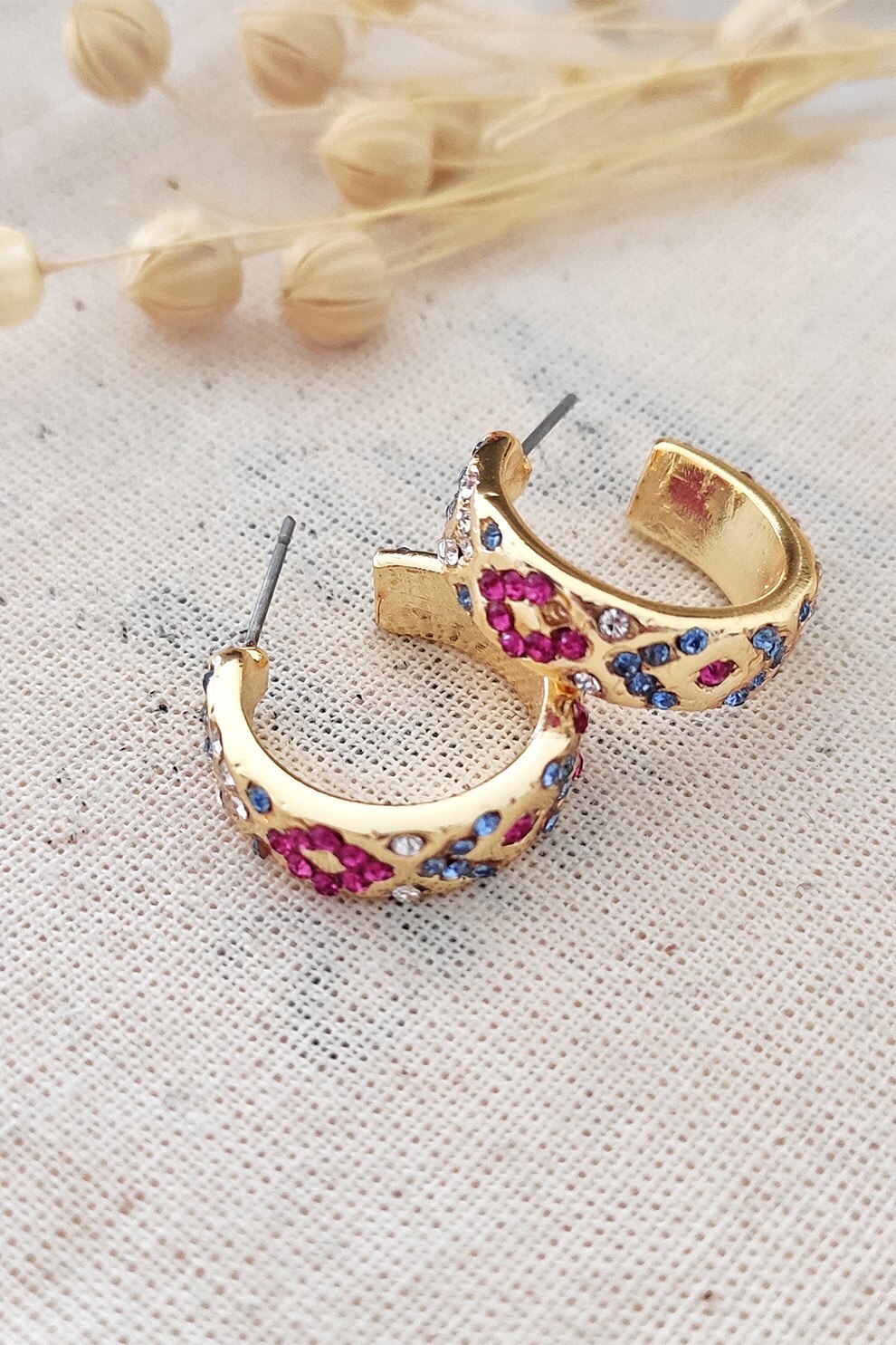 Atelier Miu, Cercei decorati cu zirconia, Auriu - eMAG.ro