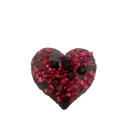 Inima de ciocolata, Zmeura/Afine, 20g - eMAG.ro