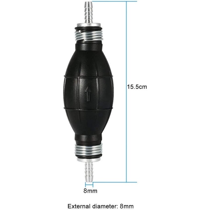 Pompa de mana pentru combustibil, 88m, Negru - eMAG.ro