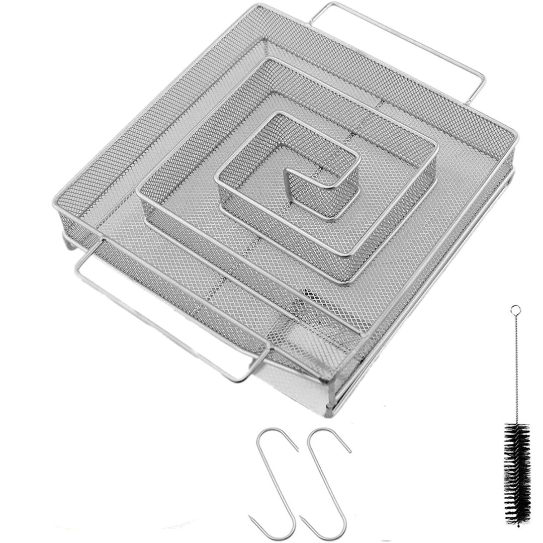 Generator de fum rece cu perie si 2 carlige, Inox, 15x14x4cm, Argintiu ...