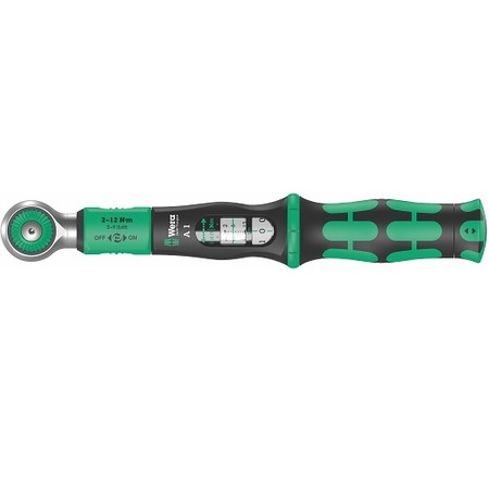 Cheie dinamometrica patrata, Wera, 244 mm, Negru\Verde - eMAG.ro
