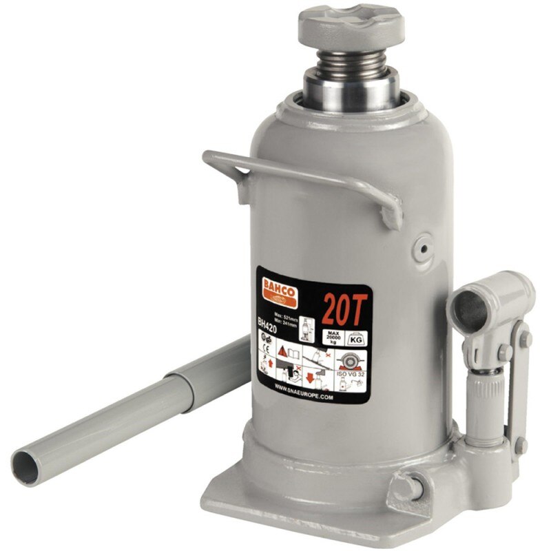 Cric hidraulic auto, Bahco, 20t, Gri - eMAG.ro