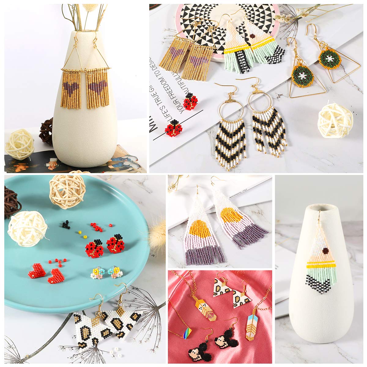 Kit 35000 margele sticla, 2mm, litere, accesorii confectionare ...