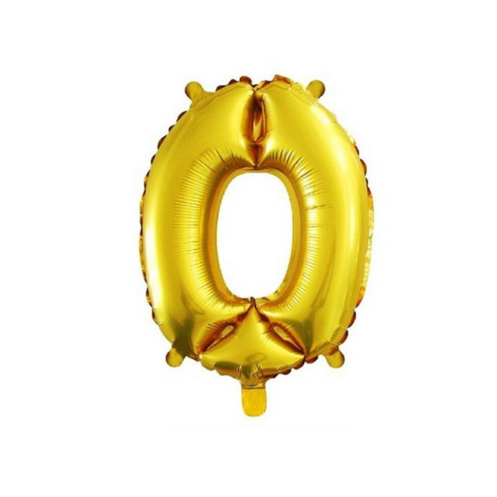 Balon folie cifra 0, Zola®, Auriu, 40 cm - eMAG.ro