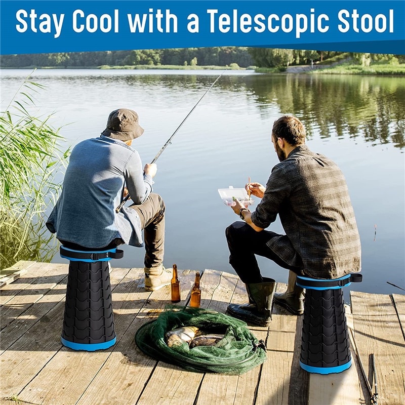 Scaun telescopic, Nevermore, universal, retractabil, pentru camping si ...