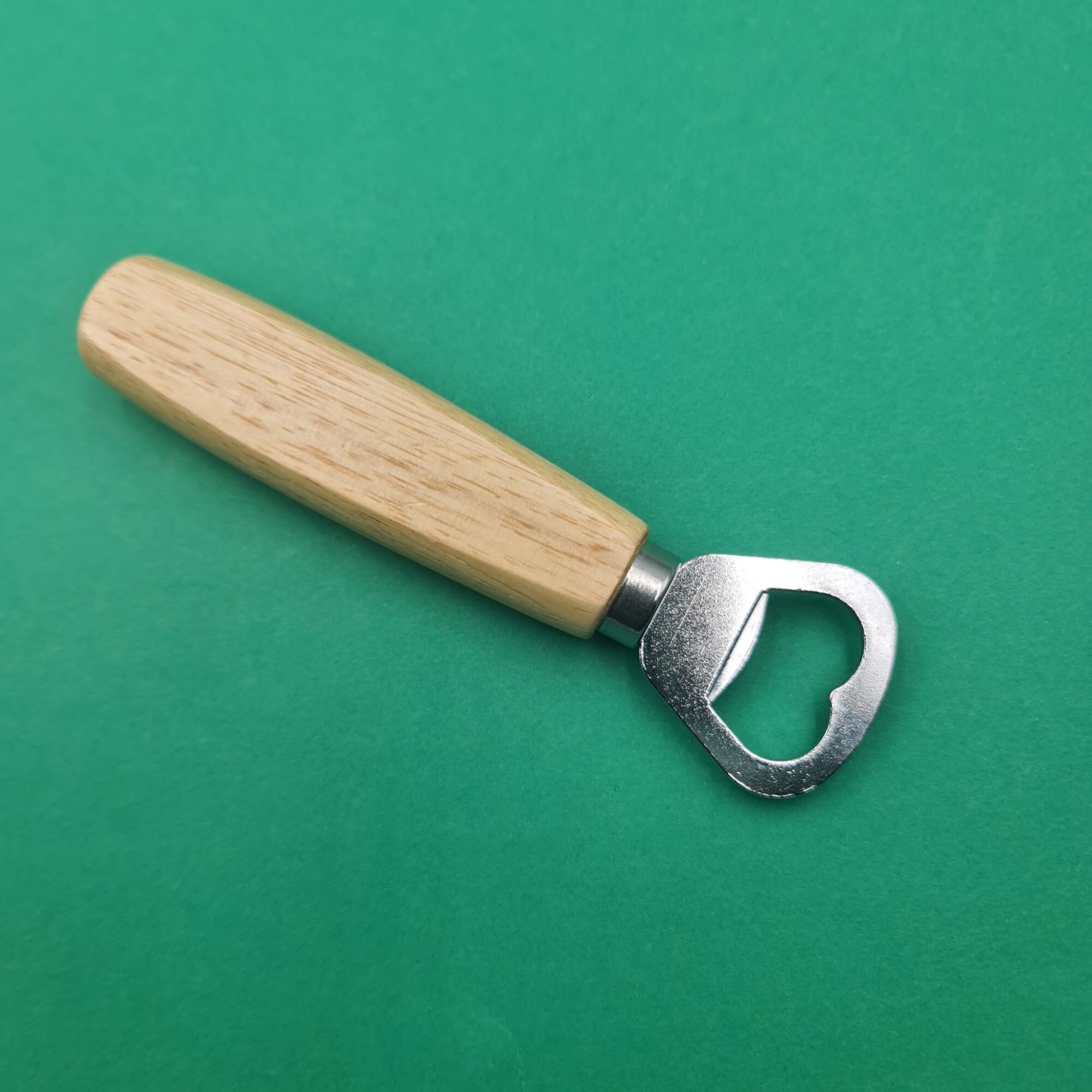 Desfacator de Sticle din Metal si Lemn, 15 cm, Crem, Dalimag - eMAG.ro