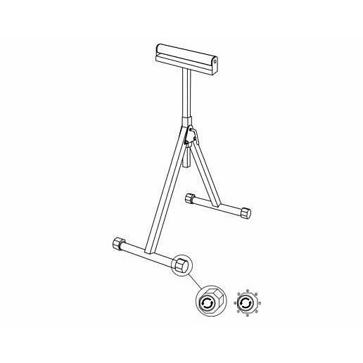 Suport cu 1 rola pentru tevi KEN5889020K CROM - eMAG.ro