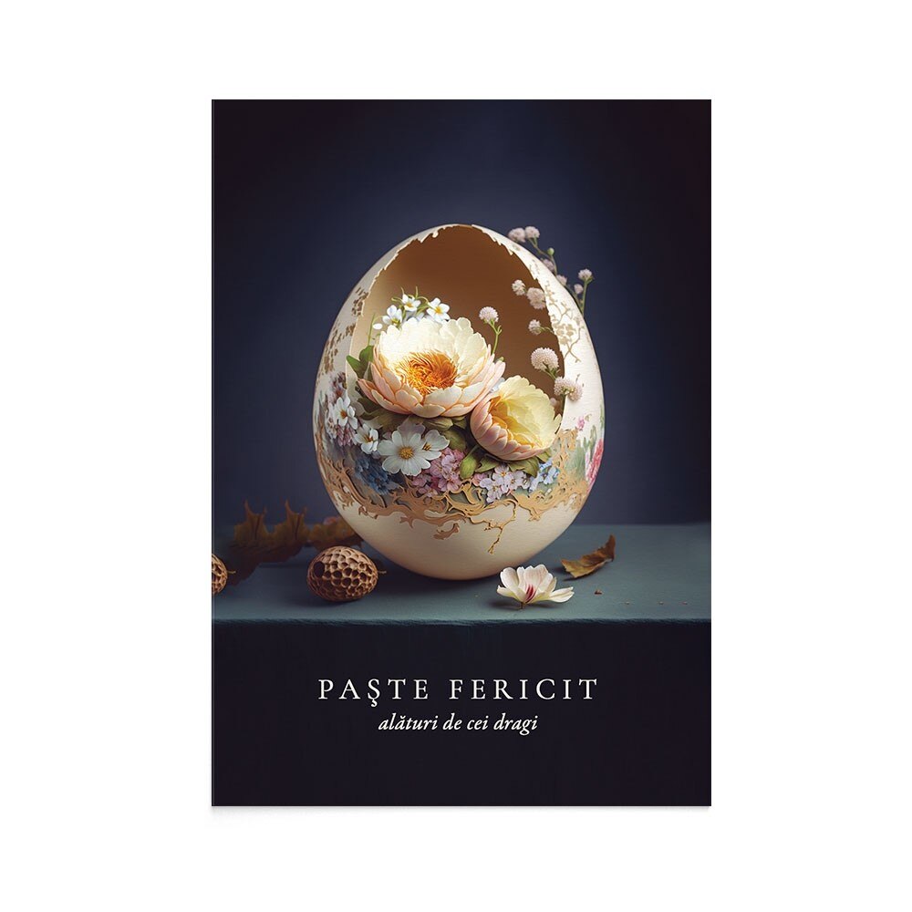 Felicitare Paste Filigree Egg, Zizula Cards, 105 X 150 mm - eMAG.ro