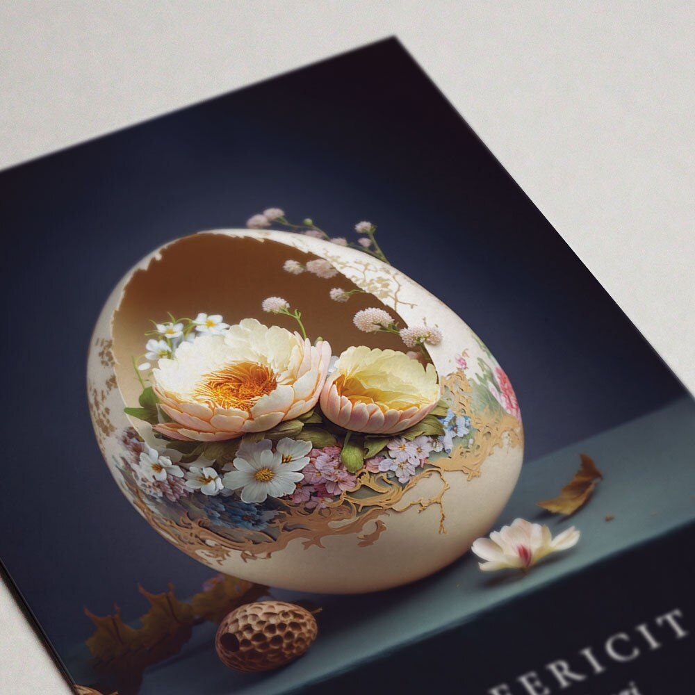 Felicitare Paste Filigree Egg, Zizula Cards, 105 X 150 mm - eMAG.ro