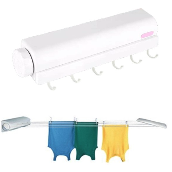 Uscator de rufe retractabil cu 5 sarme si carlige - eMAG.ro