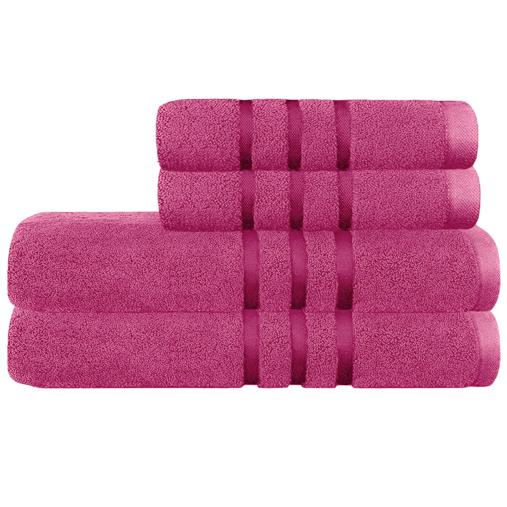 Set 4 prosoape Quasar & Co.®, 100% bumbac, 450 g/mp, 2 x 50 x 90/2 x 70 ...