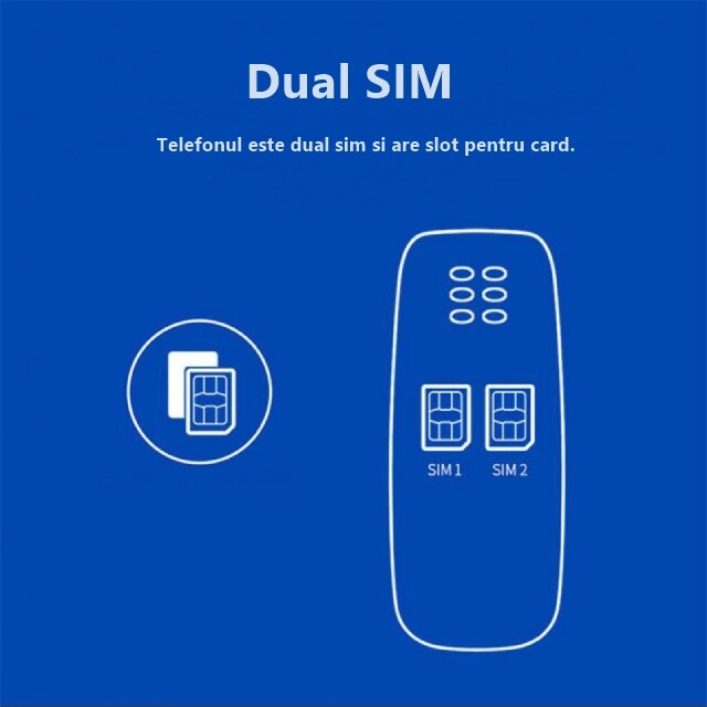 Mini Telefon Dual Sim, eSimplu®, Negru - eMAG.ro