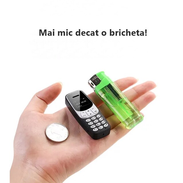 Mini Telefon Dual Sim, eSimplu®, Negru - eMAG.ro