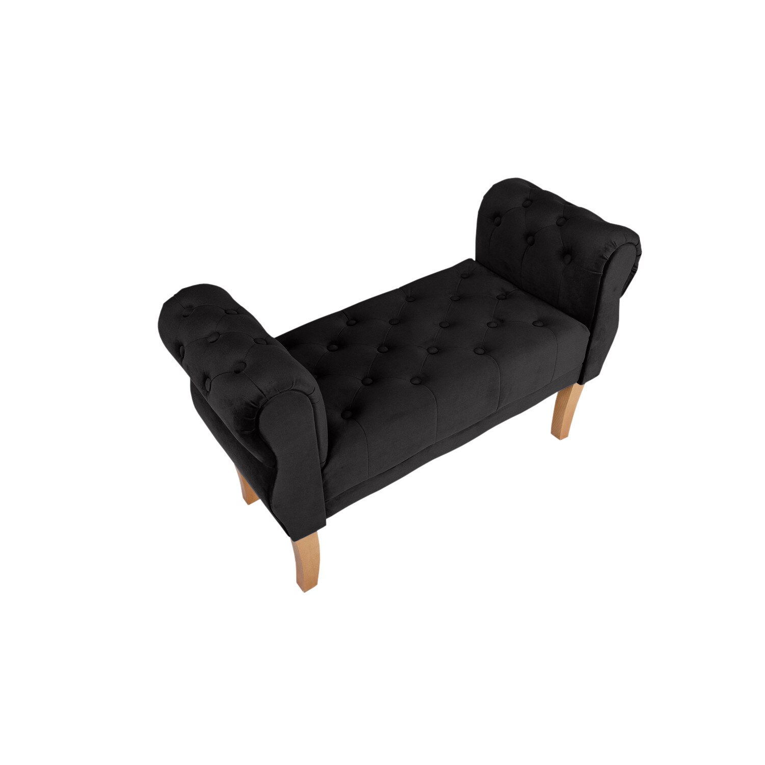 Bancheta, Bedora, Lemn/Catifea, Velvet Graphite - eMAG.ro