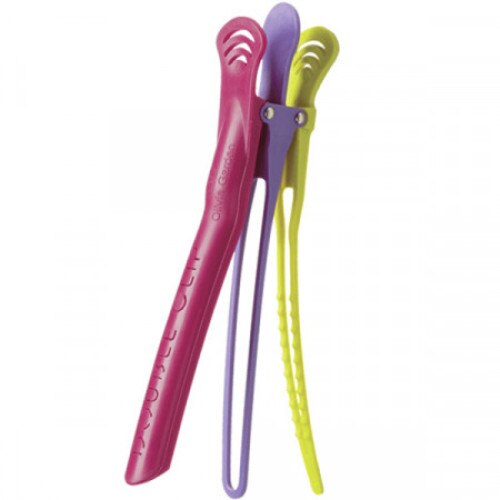 Clipsuri duble colorate mari pentru par 2 bucati/set, Olivia Garden ...