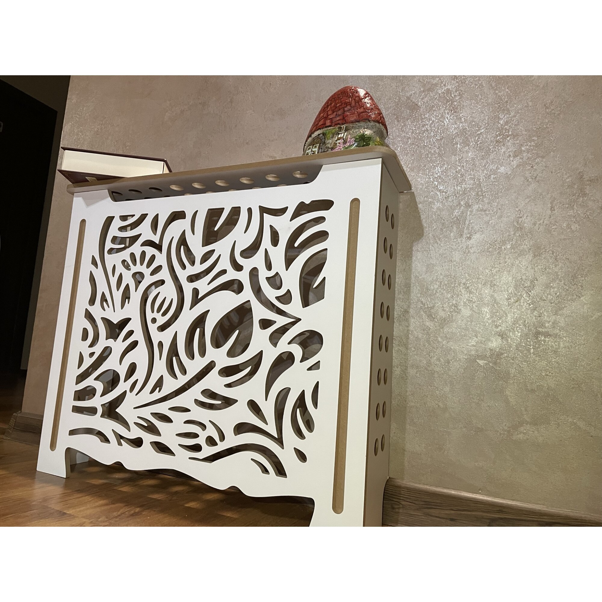 Masca de Calorifer Model Modern, culoare alb, marime 80cm x 85 cm x ...