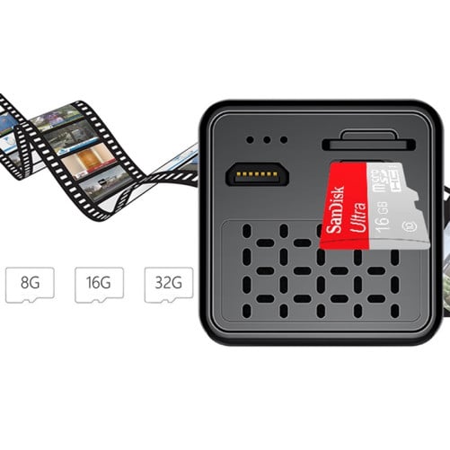 Мини шпионска камера Iuni Ip35i Wi Fi 4k изглед Засичане на движение