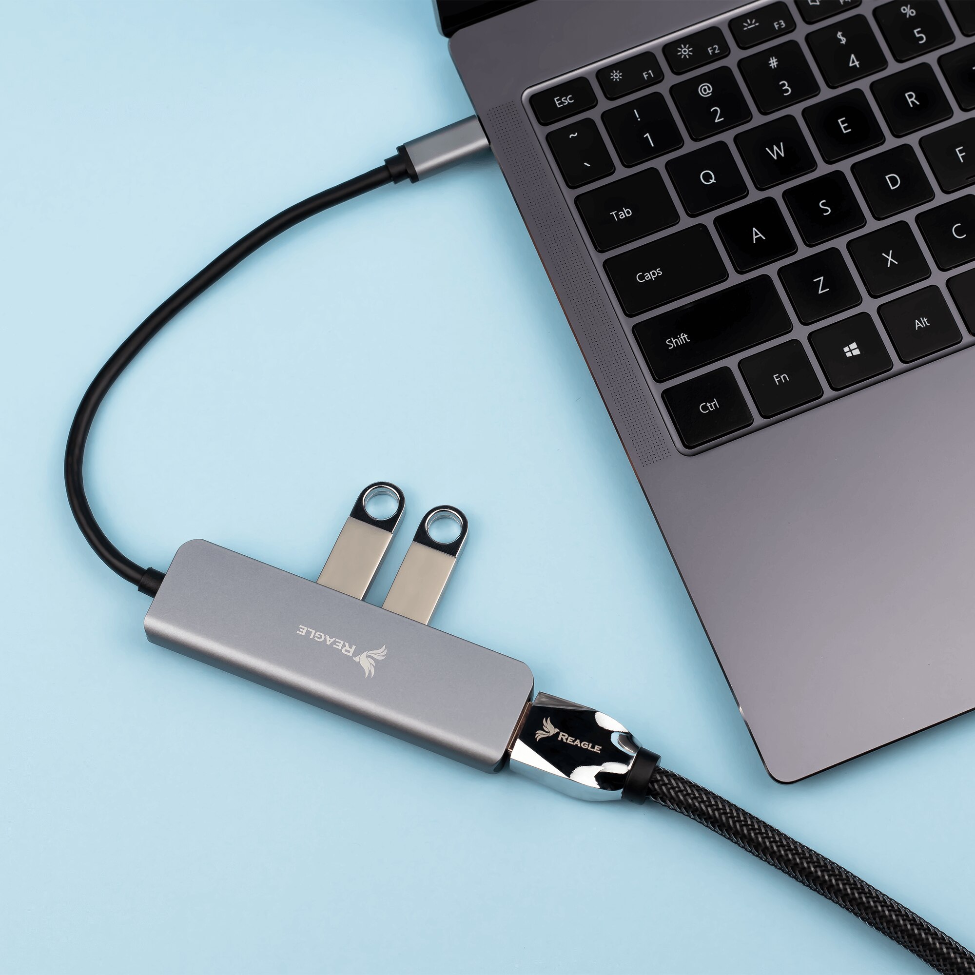 HUB Adaptor 5 in 1 USB Type C Reagle Adaptor Multiport USB C la HDMI 4K ...