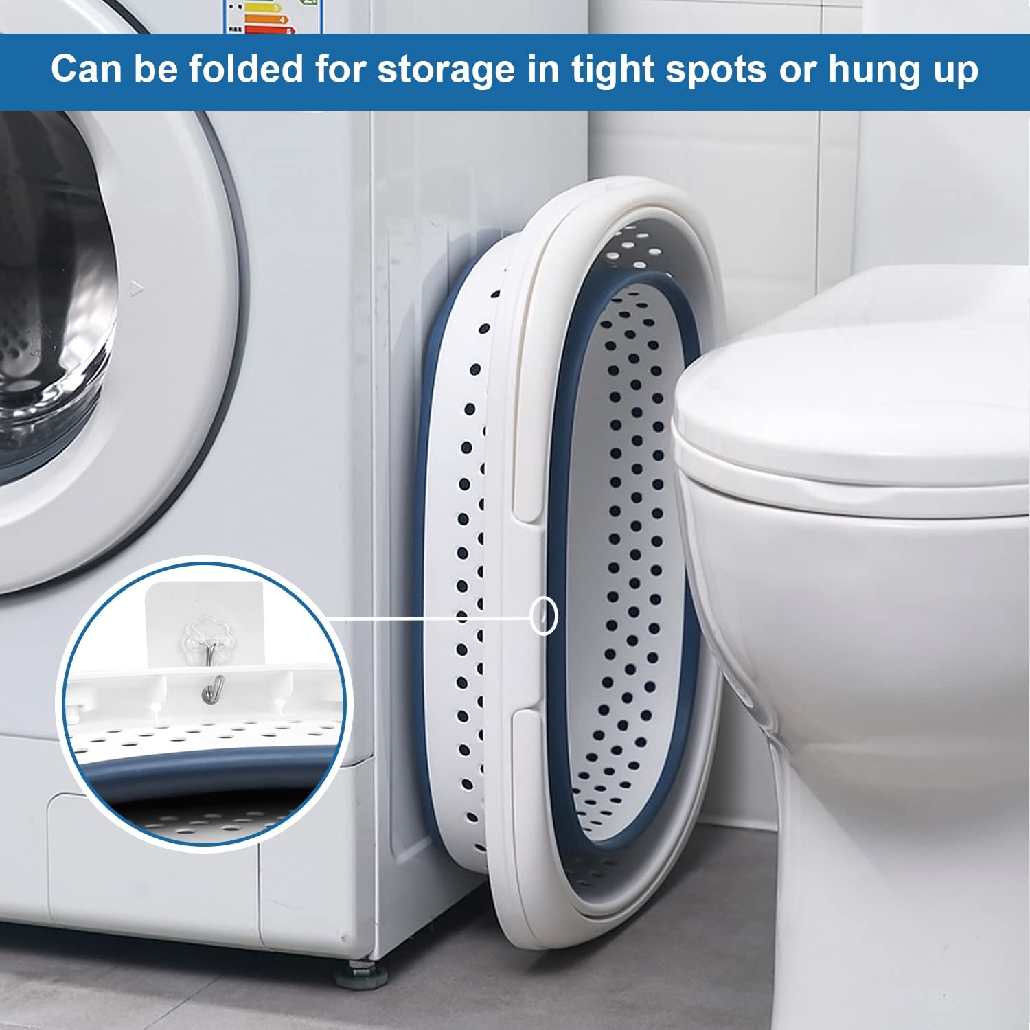 Cos de rufe pliabil cu manere, Simply Joy, multifunctional, pentru ...