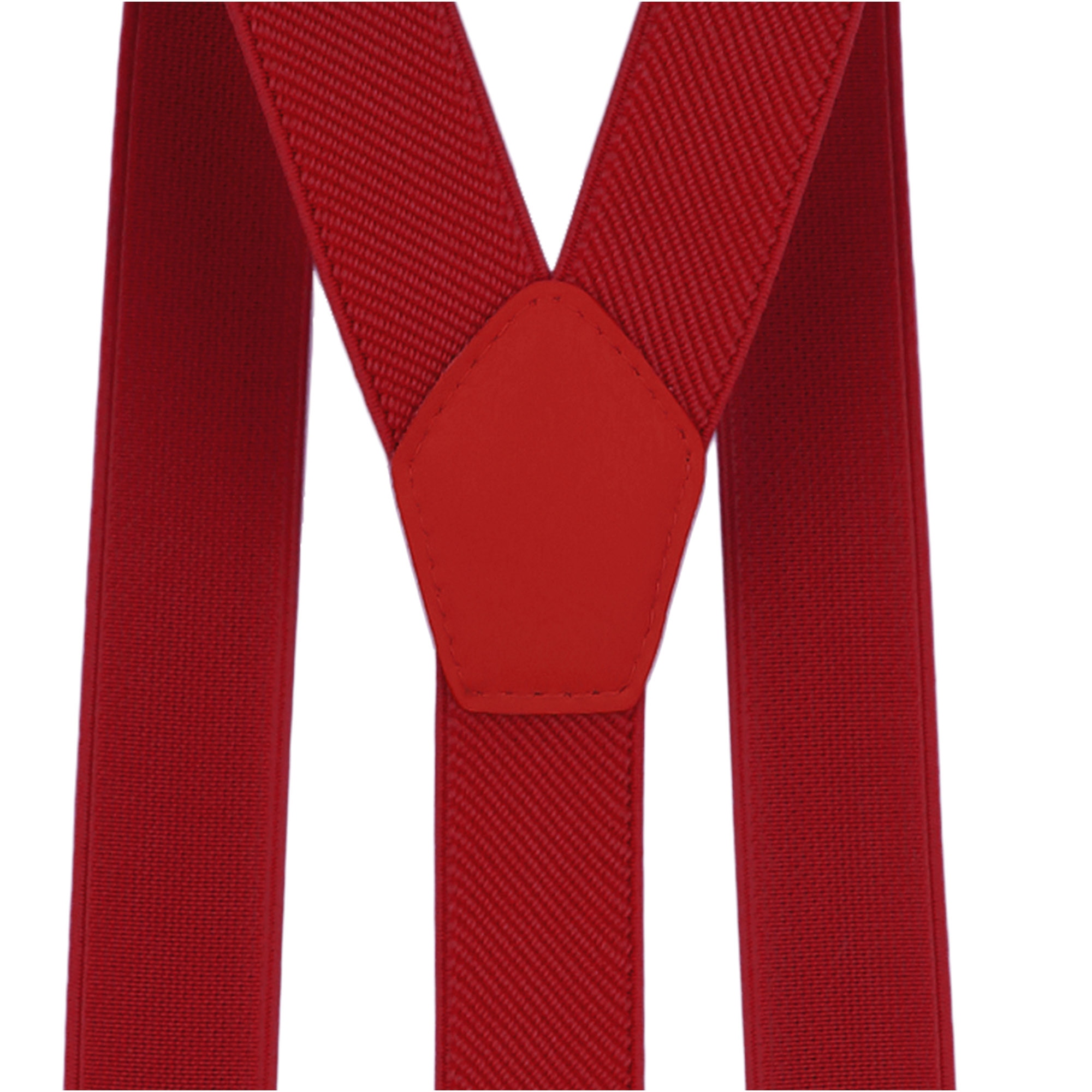 Bretele inguste pentru pantaloni, Unisex, Aleszale, Rosu, 110 cm - eMAG.ro