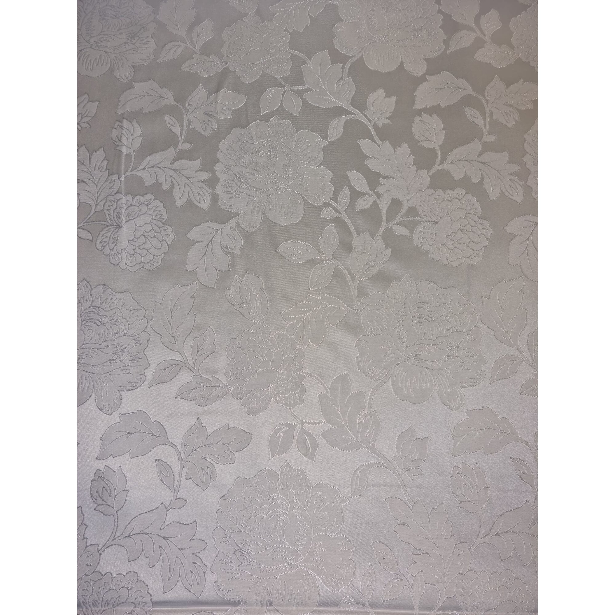 Material Damasc 160 cm floral premium alb/gri 100 x 160 cm - eMAG.ro