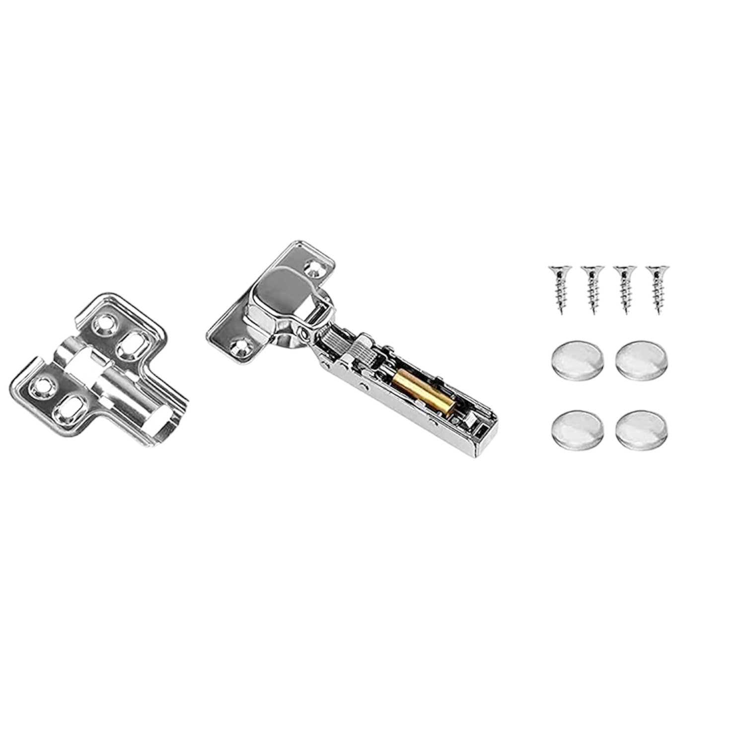 Set 2 balamale de colt cu amortizor, 100 de grade, din inox - eMAG.ro