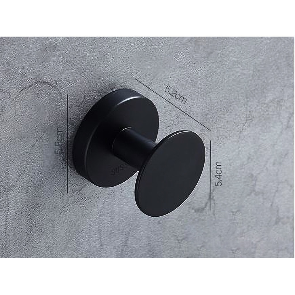 Cuier rotund, Folina SUS3041602, negru mat - eMAG.ro