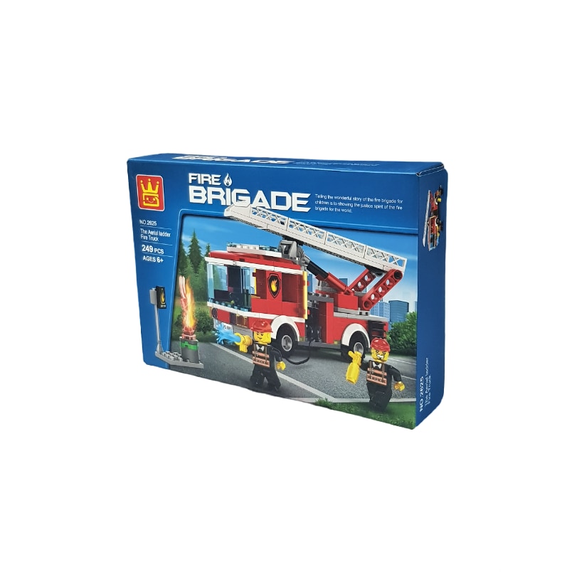 Set constructie Masina Pompieri, Fire Brigade Rescue, 249 piese, ptk ...