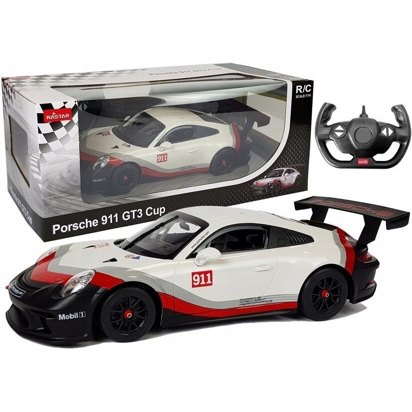 Masina R/C Porsche 1:14, Rastar, Alb - eMAG.ro