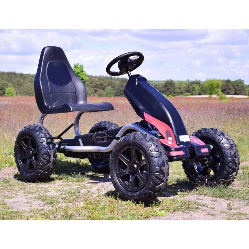 Kart copii, Super-Toys, Pedale, Negru, 6+ - eMAG.ro