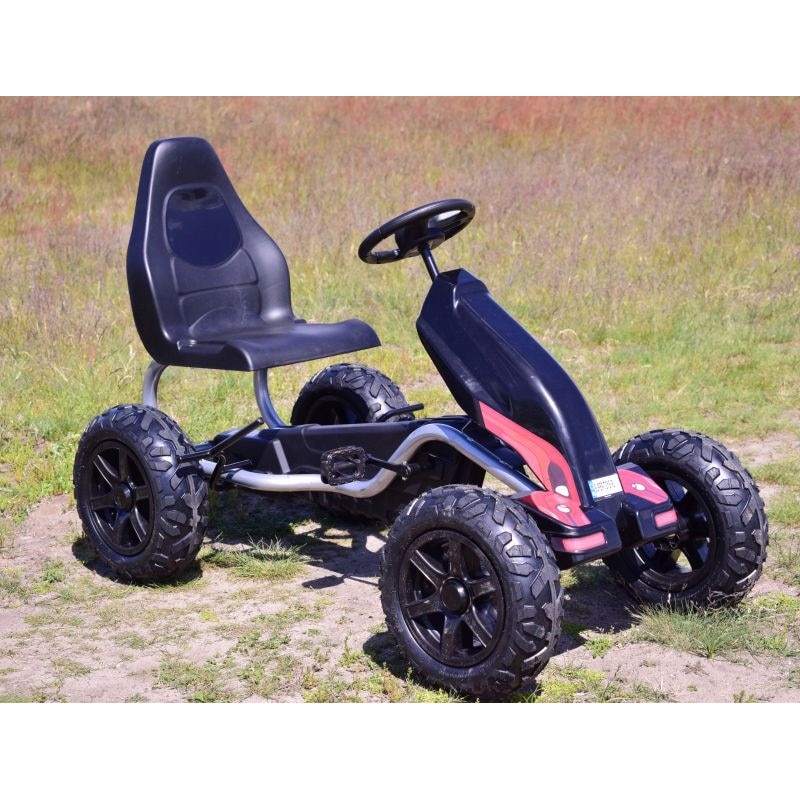 Kart copii, Super-Toys, Pedale, Negru, 6+ - eMAG.ro