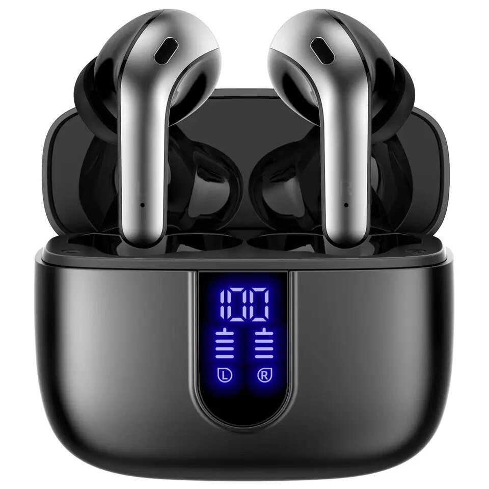 Casti Wireless "Likesmart EarBuds PRO", Autonomie 60H, Incarcare Rapida ...