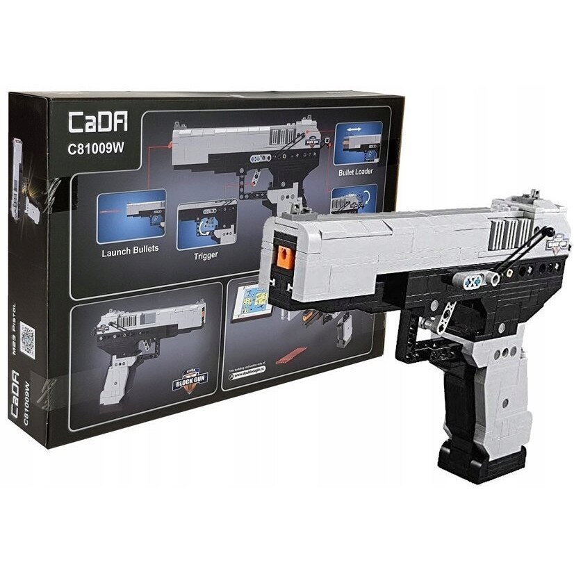 Set constructie pistol, CADA, Plastic, Multicolor, 412 piese - eMAG.ro