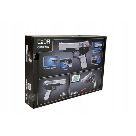 Set constructie pistol, CADA, Plastic, Multicolor, 412 piese - eMAG.ro