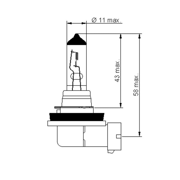 Bec auto halogen H16, Tesla, 12V/19W - eMAG.ro