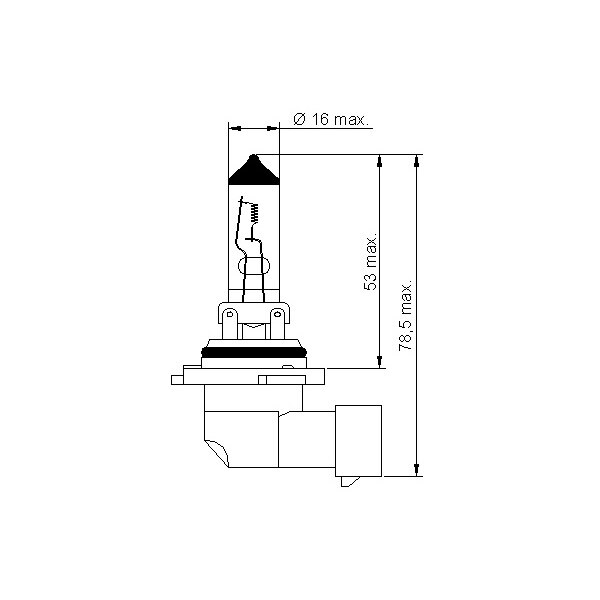 Bec auto halogen HB4, Tesla, 12V/51W - eMAG.ro